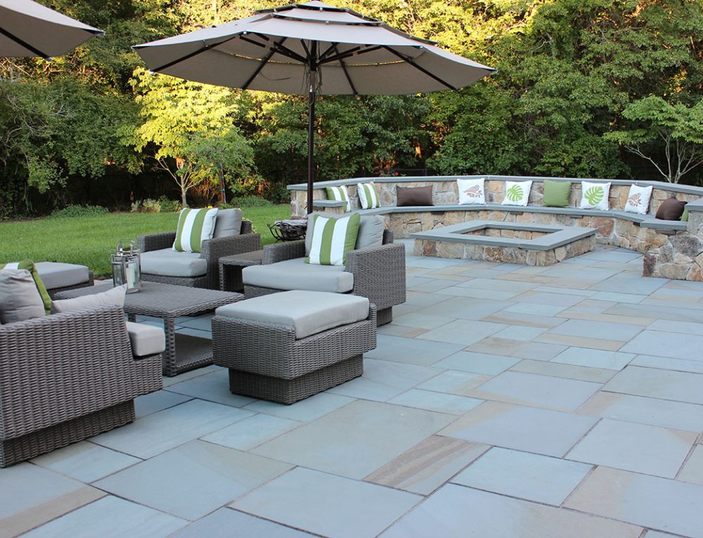 Irregular Blue Stone steps and pathway – Morris Brick & Stone